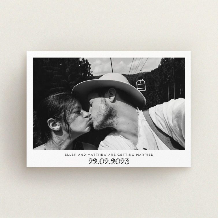 Ornate Date in Personalised Wedding Invitation Cards