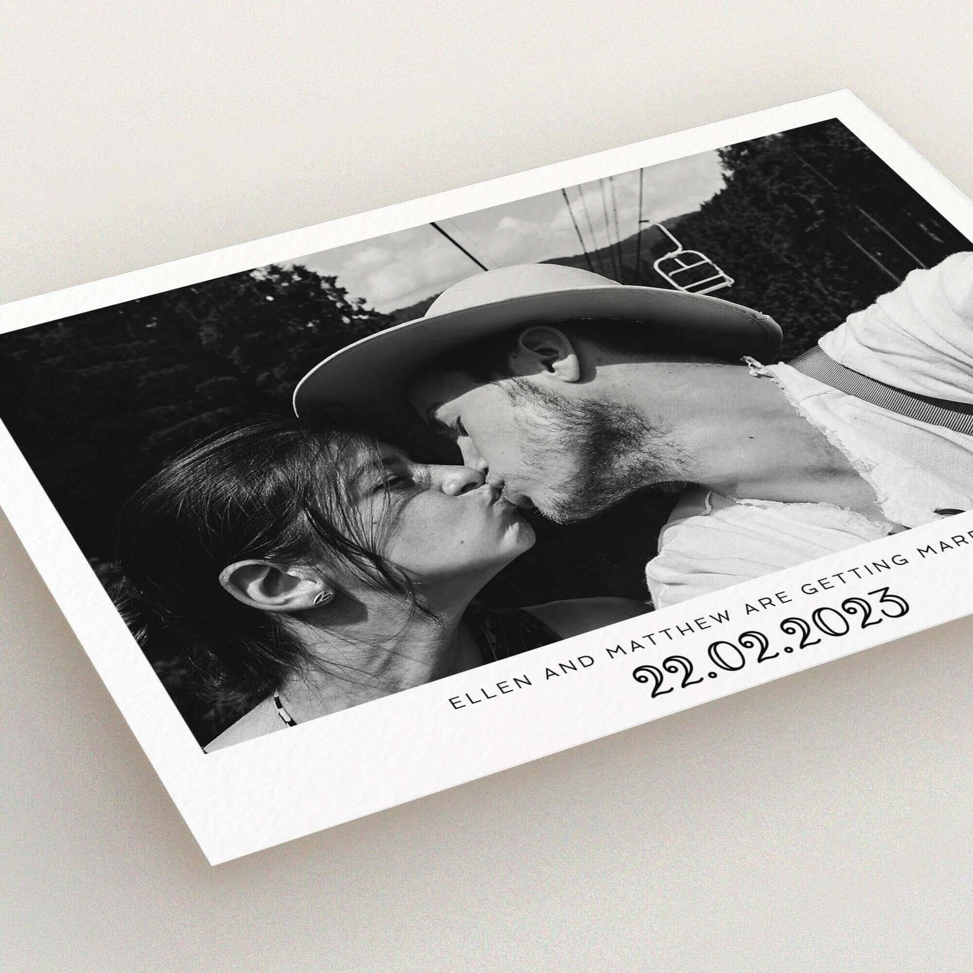 Ornate Date in Personalised Wedding Invitation Cards