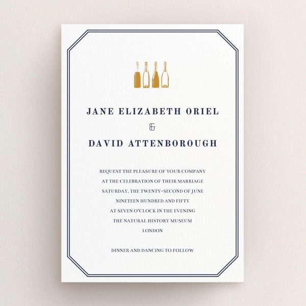 See you at the reception in Personalised Wedding Invitation Cards
