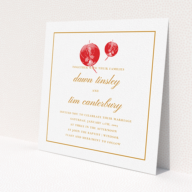 Shanghai Nights in Personalised Wedding Invitation Cards