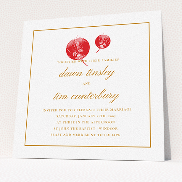 Shanghai Nights in Personalised Wedding Invitation Cards