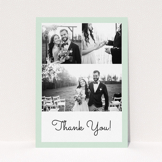 Duck Shell Green Thanks in Wedding Thank You Cards