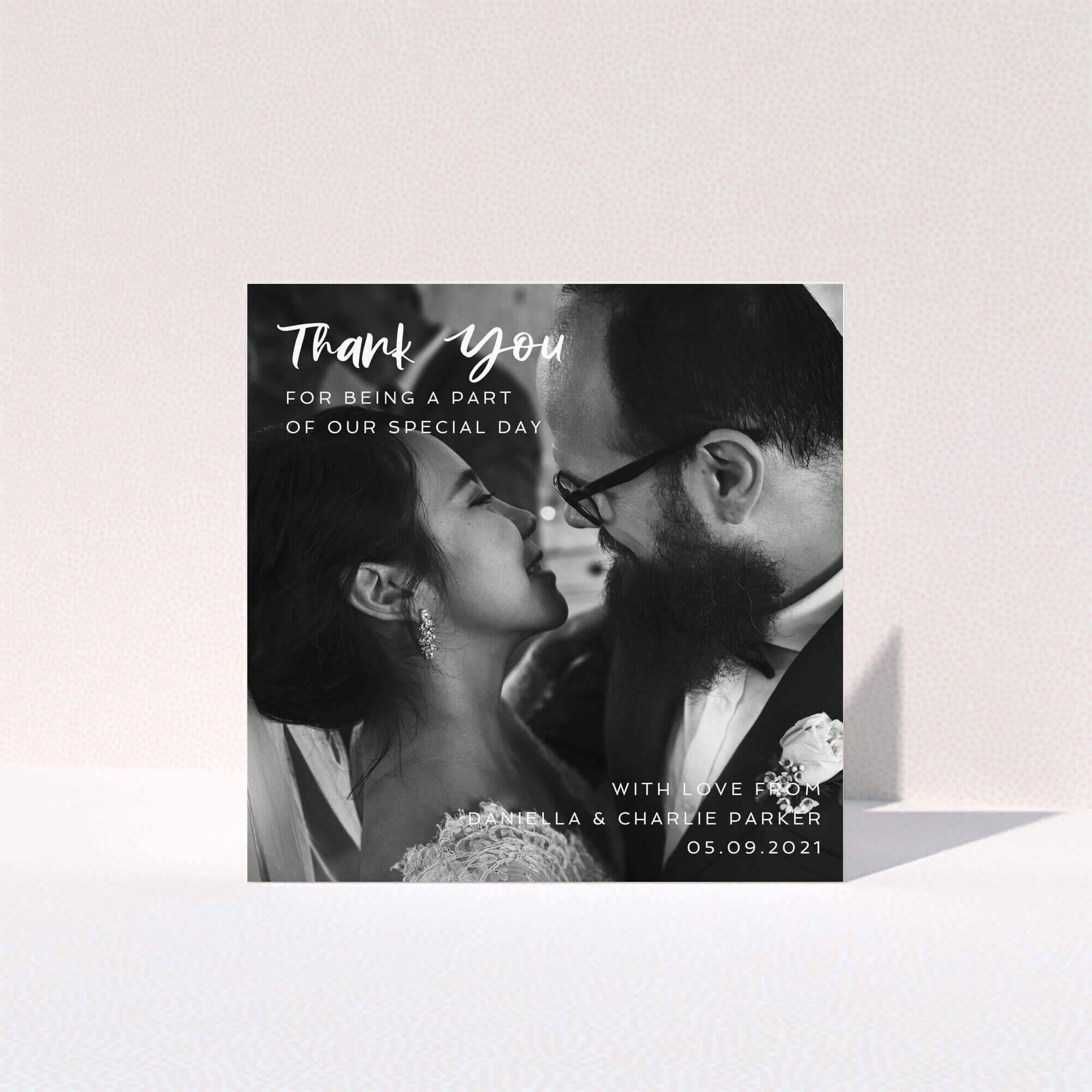 Front Cover in Wedding Thank You Cards