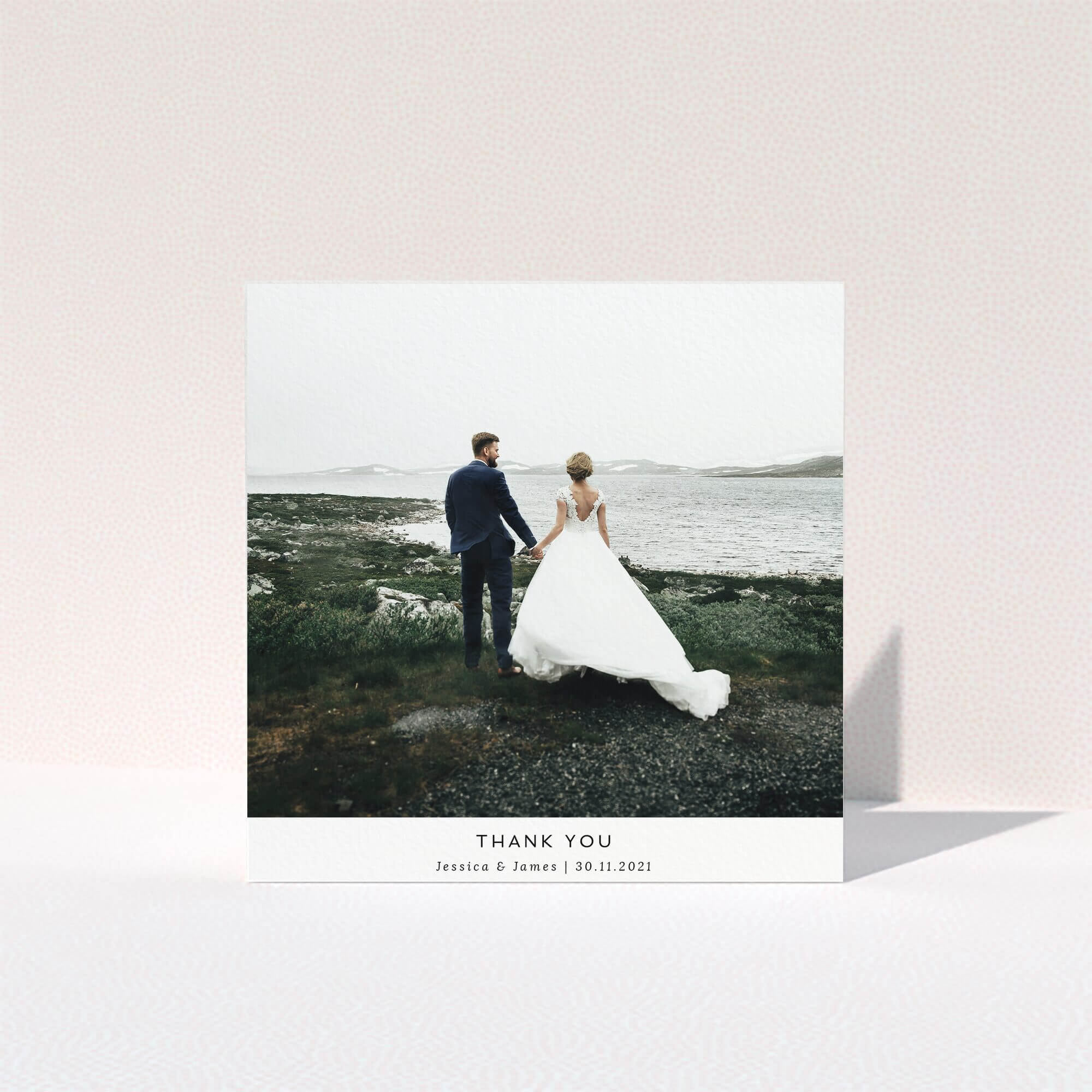Sans Serif in Wedding Thank You Cards