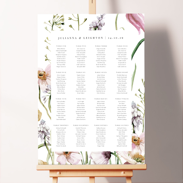 Wedding Table Plans - Utterly Printable