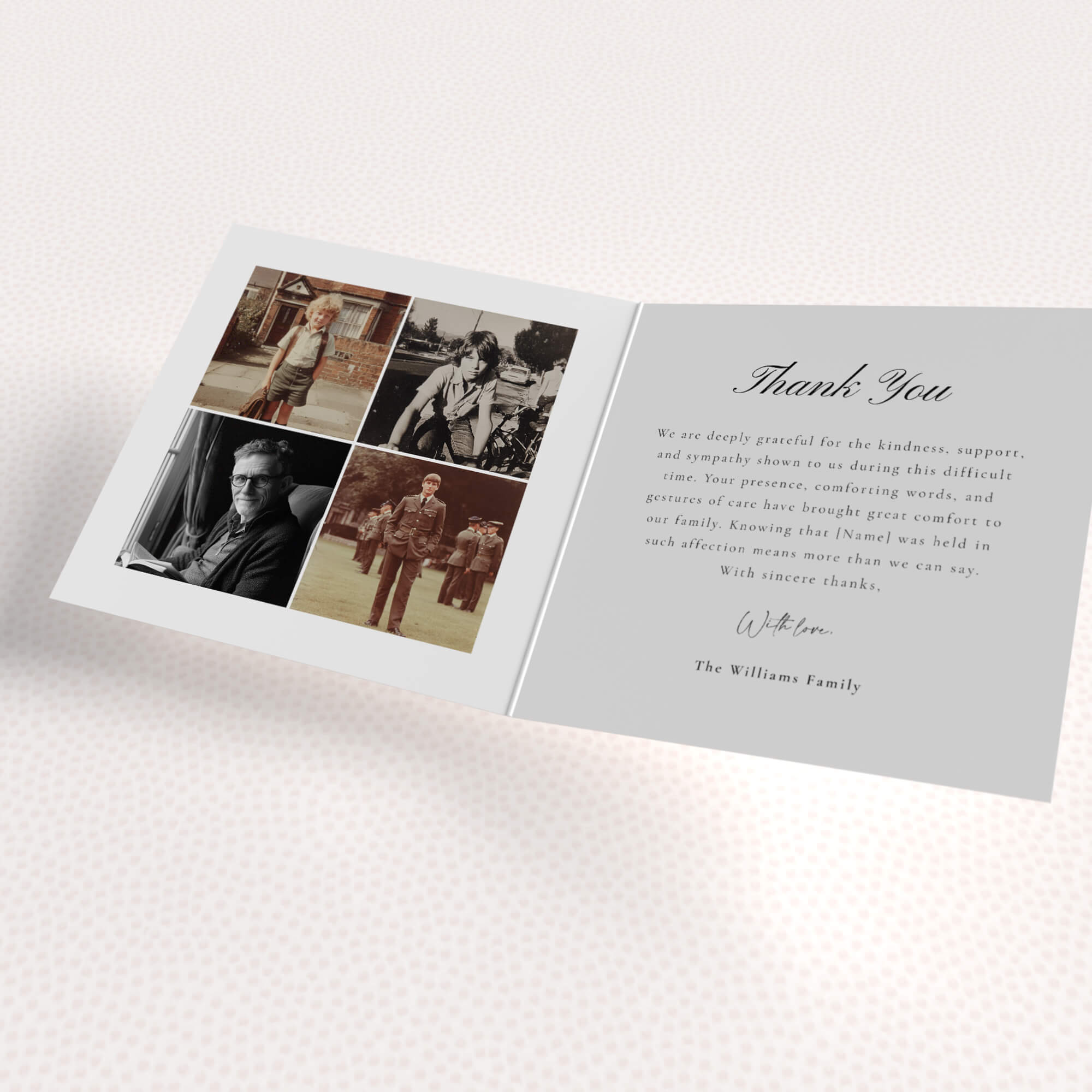 Heartfelt Gratitude in Funeral Thank you Cards