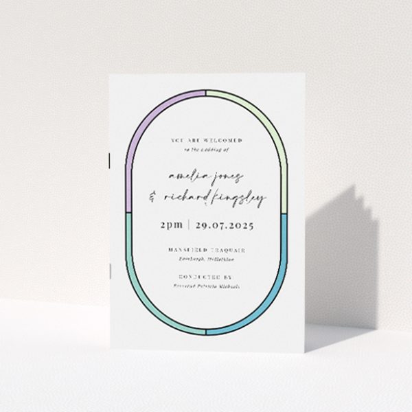 Stained Glass in Personalised Wedding Invitation Cards