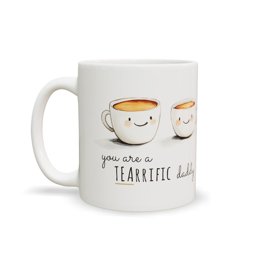 Tea-riffic Dad in Personalised Mugs