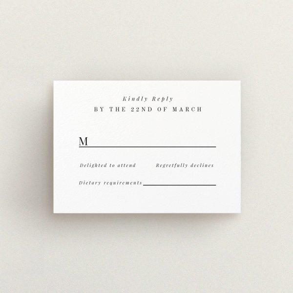 Thistle Simple in Wedding RSVP Cards