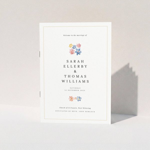 Order of Service for Weddings | Multiple Pages | Utterly Printable