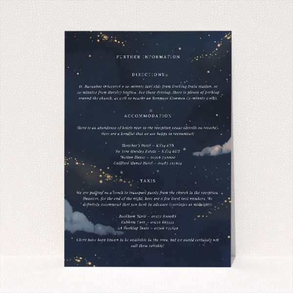 Starry, Starry Night in Personalised Wedding Invitation Cards