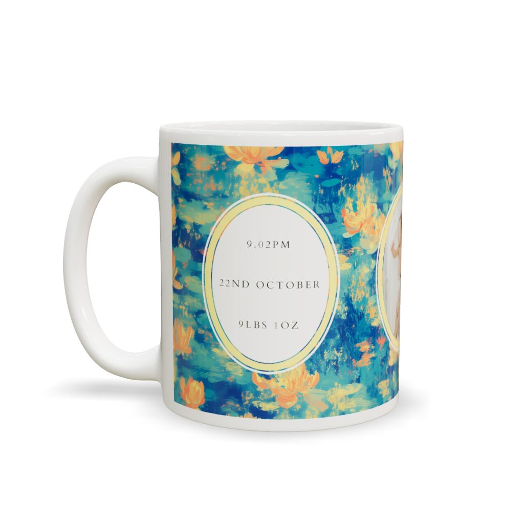 Water Lily Welcome in Personalised Mugs