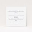 Tandem sheet in Wedding Information Insert Sheets