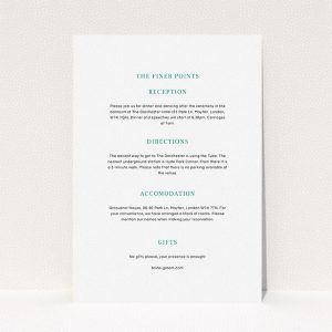 Wedding Information Sheets & Inserts | Utterly Printable