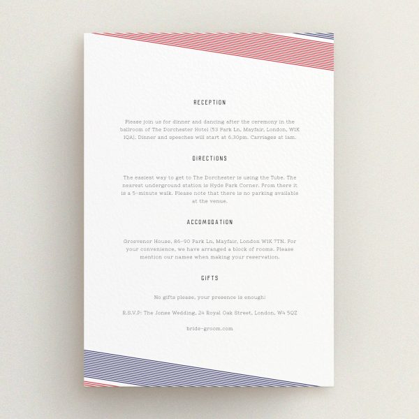 Wedding Information Sheets & Inserts | Utterly Printable