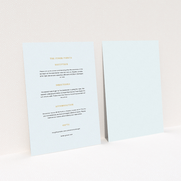 See you at the reception in Wedding Information Insert Sheets