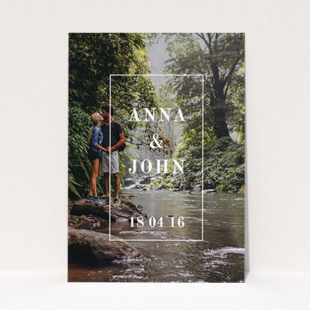 Just us portrait in Personalised Wedding Invitation Cards