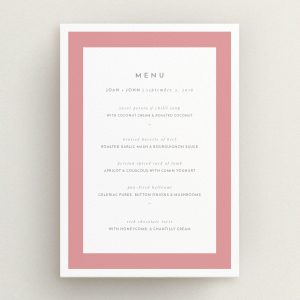 Customisable Wedding Day Menu Designs | Utterly Printable