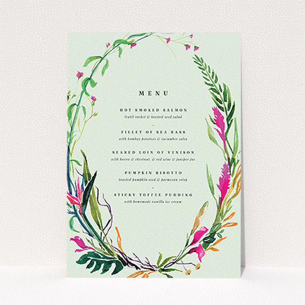 Jungle collection in Wedding Menu Cards