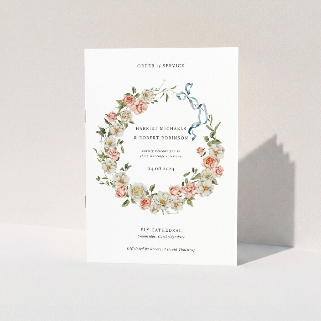 Order of Service for Weddings | Multiple Pages | Utterly Printable