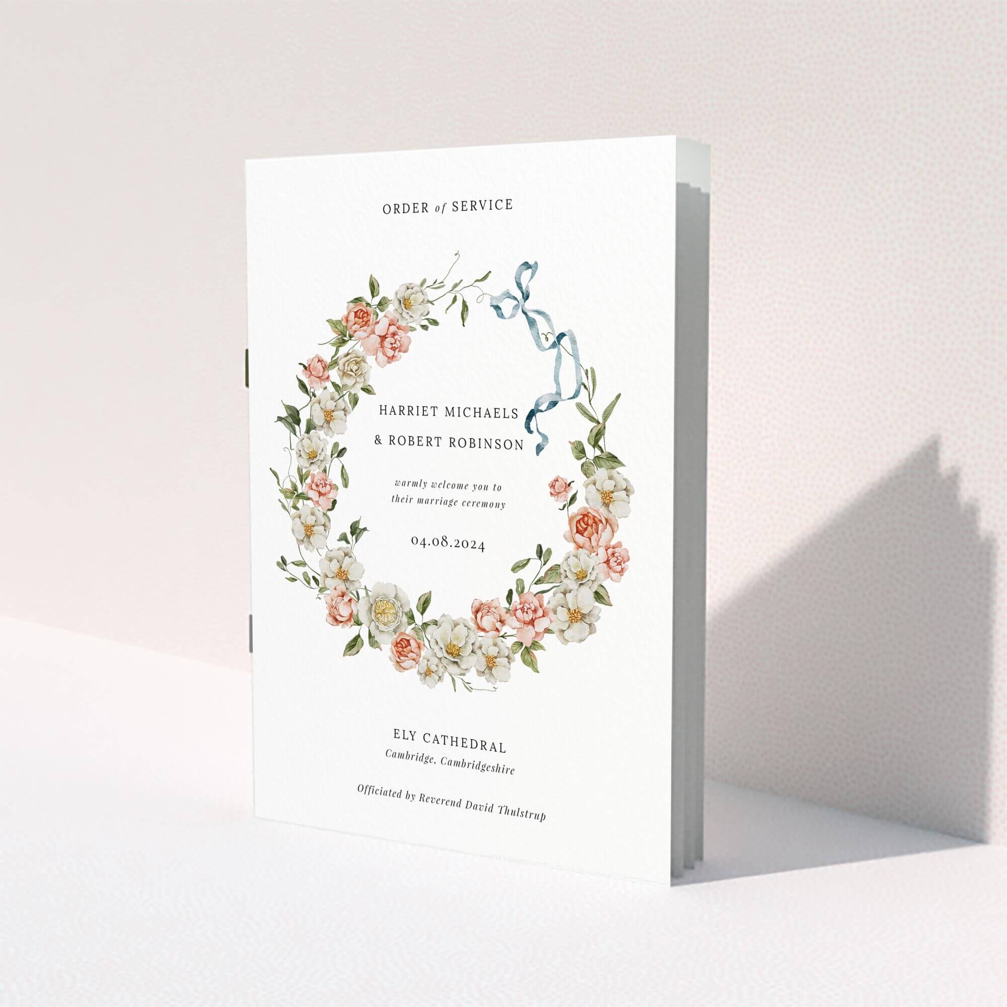 Order of Service for Weddings | Multiple Pages | Utterly Printable