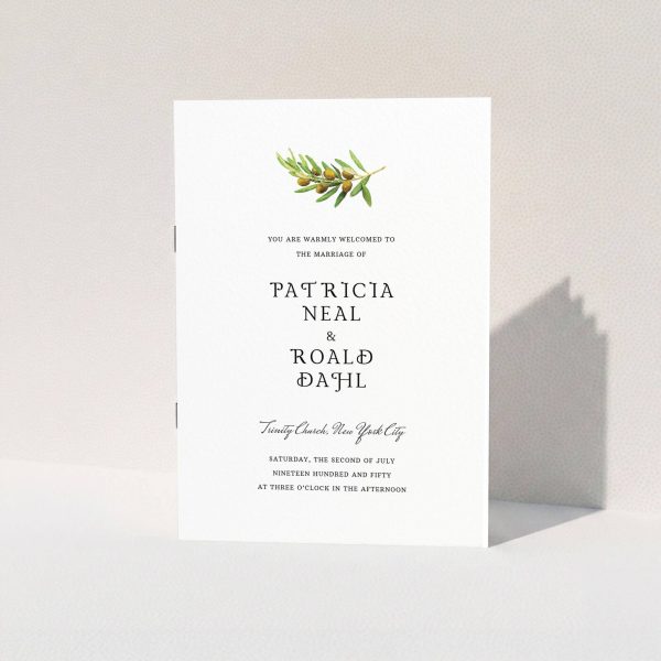 Order of Service for Weddings | Multiple Pages | Utterly Printable