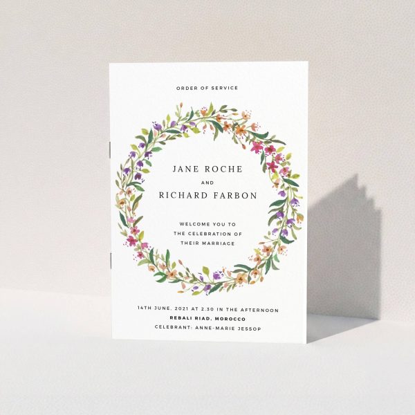 Order of Service for Weddings | Multiple Pages | Utterly Printable