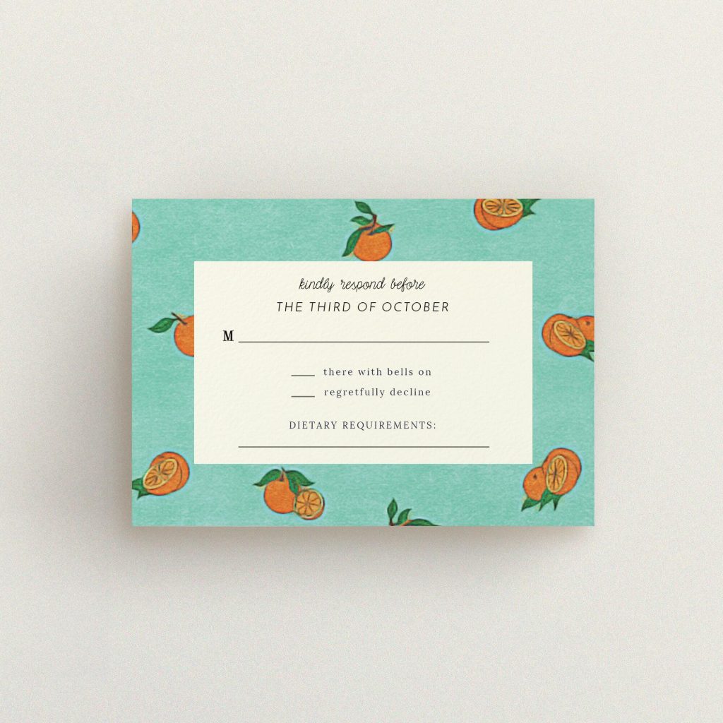 Seville in Wedding RSVP Cards