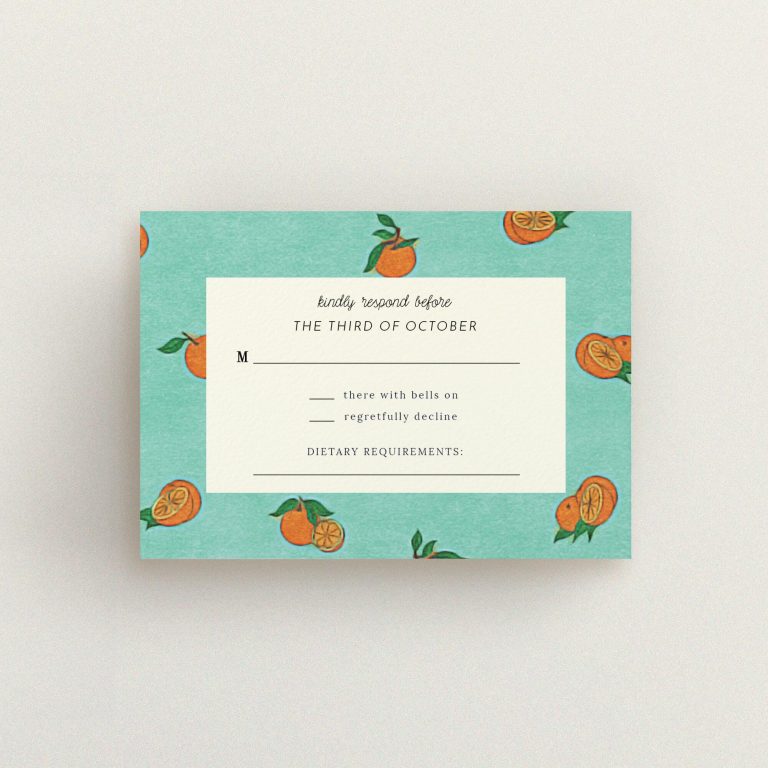 Seville in Wedding RSVP Cards