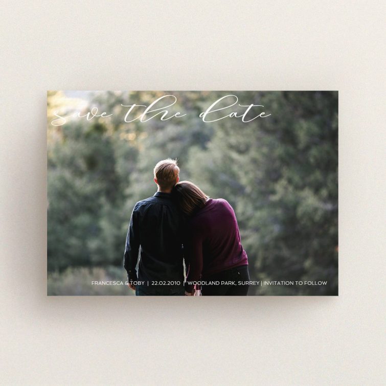 Photo Freedom in Wedding Save The Date Cards