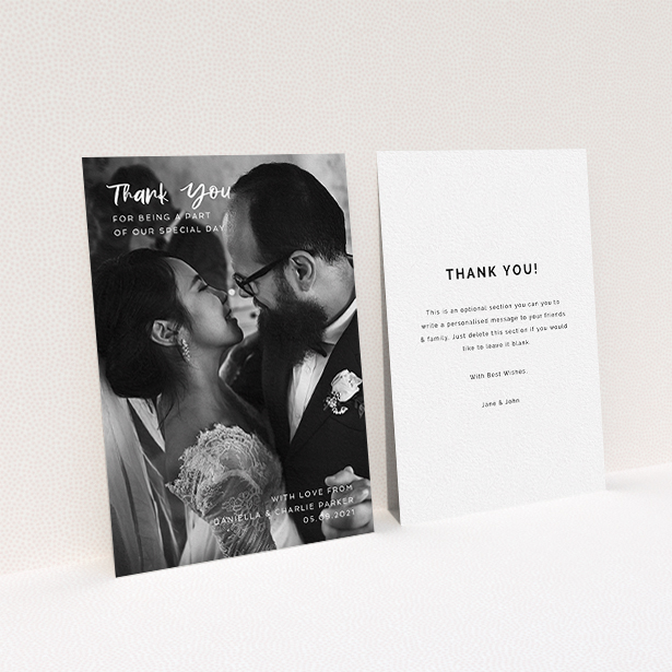 Front Cover in Wedding Thank You Cards