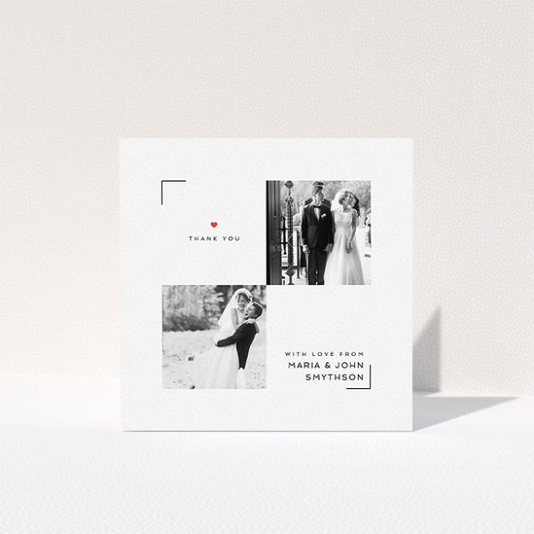 Modern Corner Thank You in Wedding Thank You Cards