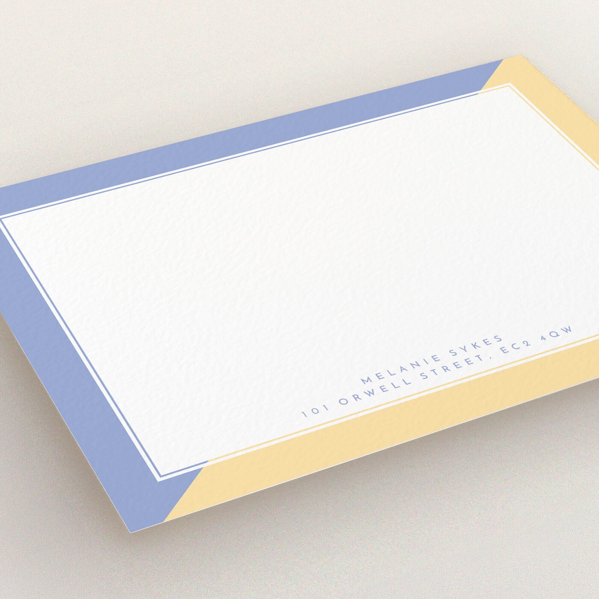 Half and Half in Personalised Stationery Note Cards - For Her